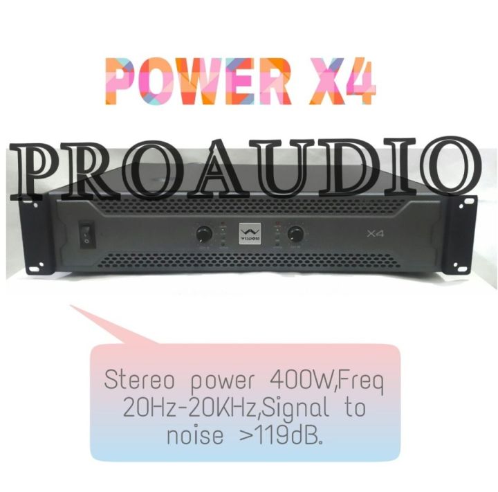 Power Amplifier Wisdom X4 X 4 X-4 400 Watts Original | Lazada Indonesia