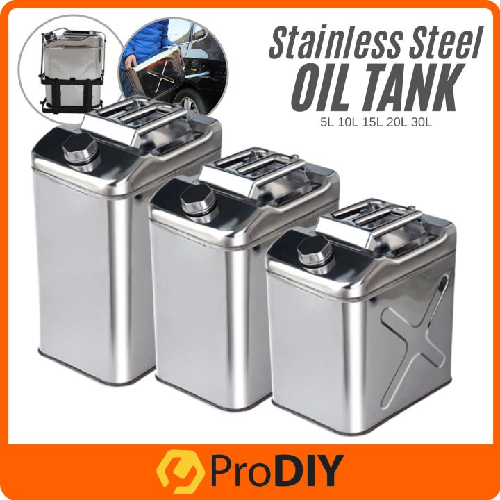 5L 10L 15L 20L 30L Stainless Steel 201 Fuel Petrol Tank Diesel Oil ...
