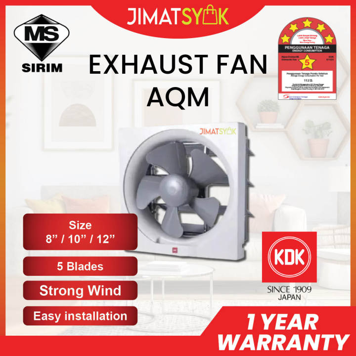 KDK Wall Exhaust Fan KDK 20AQM 8inch 25AQM 10inch 30AQM 12inch Wall ...