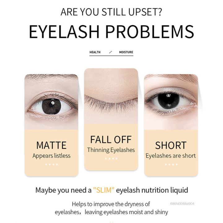 Eyelash Growth Serum Anti Eyelash Fall Off Nourishing Serum for Long ...