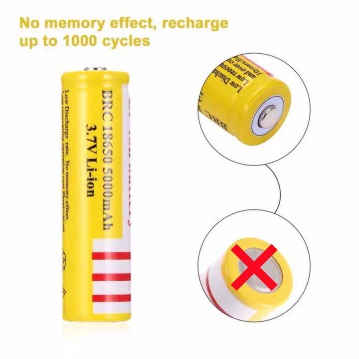 18650 2200mah rechargeable lithium battery positive bump | Lazada PH