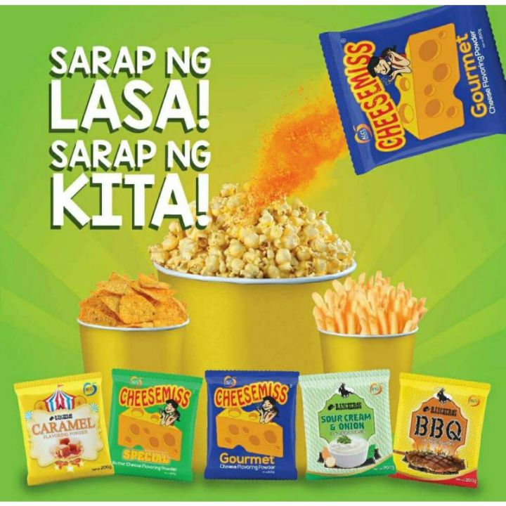 Fries Flavoring Powder Cheesemiss Rancheros BBQ, Chili BBQ, Cheese ...