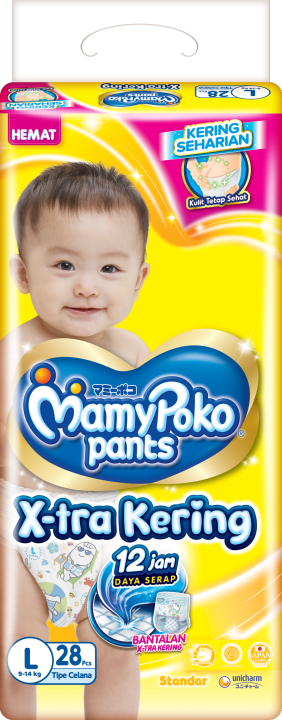 PAMPERS MAMYPOKO STD/POPOKBAYI/S38,M32,L28,XL26 | Lazada Indonesia
