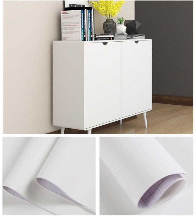60X200cm Skin Friendly Plain Color Self Adhesive Wallpaper for Cabinet ...