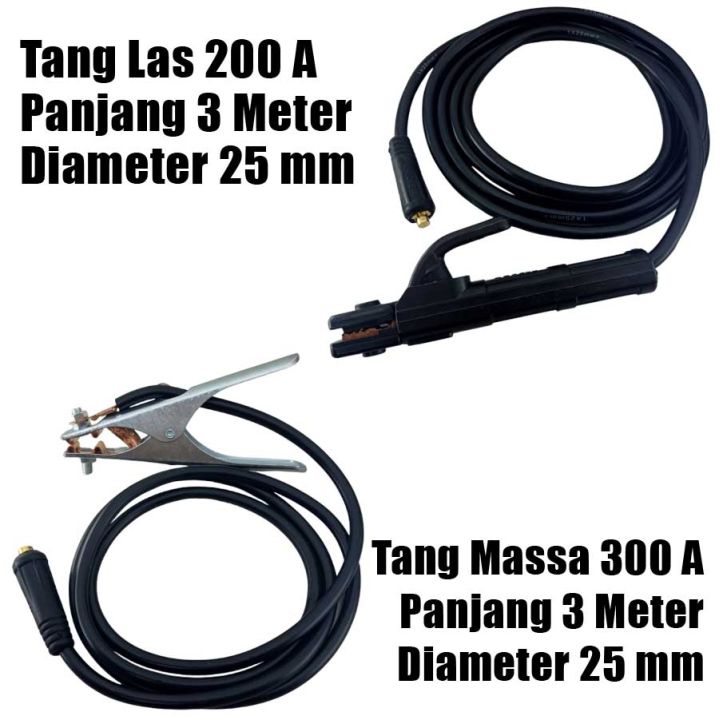 Kabel Las Set Tang Las 3 Meter + Tang Massa 2 Meter Paket Kabel Las Komplit | Lazada Indonesia