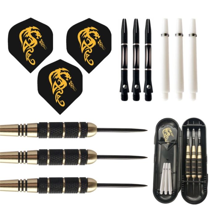 3 pieces 24 Gram Professional Steel Tip Darts Brass Dart Set with ...