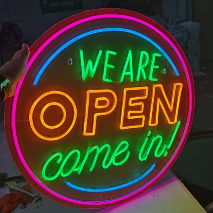 Plug & Play Neon sign open sign for restaurant shop lighted open ...