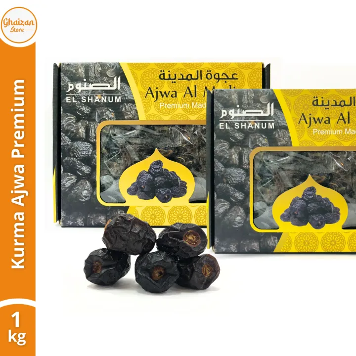 Kurma Ajwa Premium Madinah 1kg - Korma Azwa - Bayar COD - Kurma ...