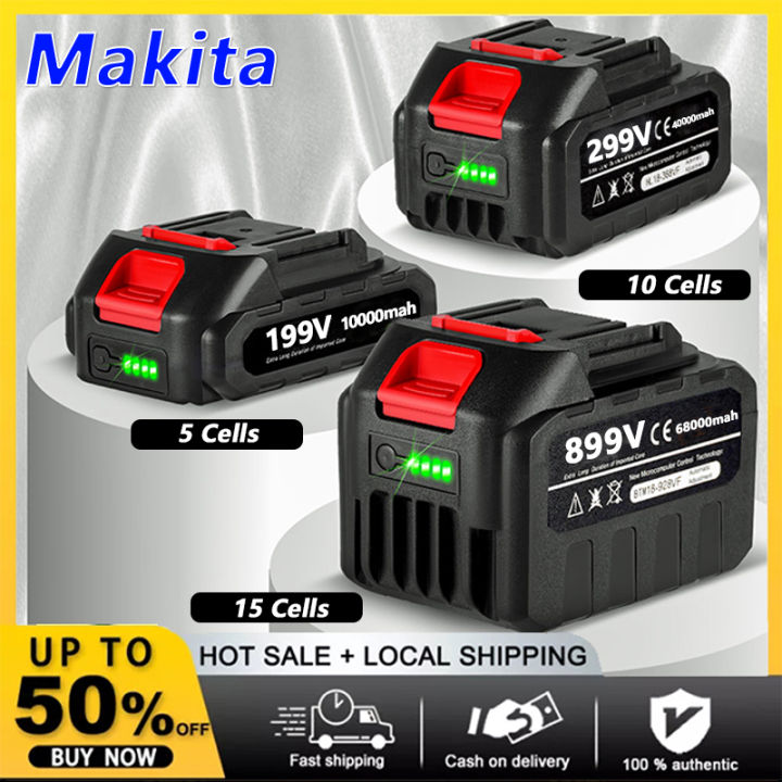 Replacement Battery For Makita 18v Replacement Battery Lithium Ion ...