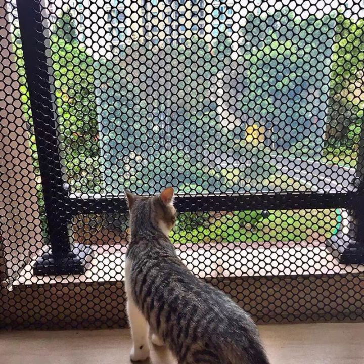 Black Balcony Fence Leakage-Proof Plastic Mesh Fence Window Window Pad ...