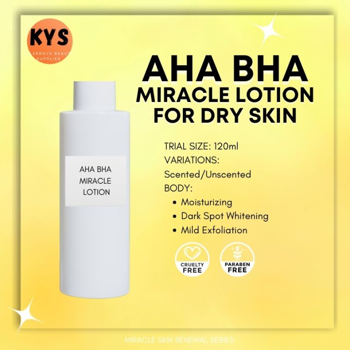 AHA BHA Miracle Lotion for Extremely Dry Skin Trial Size 120ml | Lazada PH