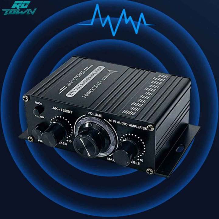 12V 2 Channel Mini Audio Power Amplifier 20W x 2 Subwoofer Amplifier Hi ...