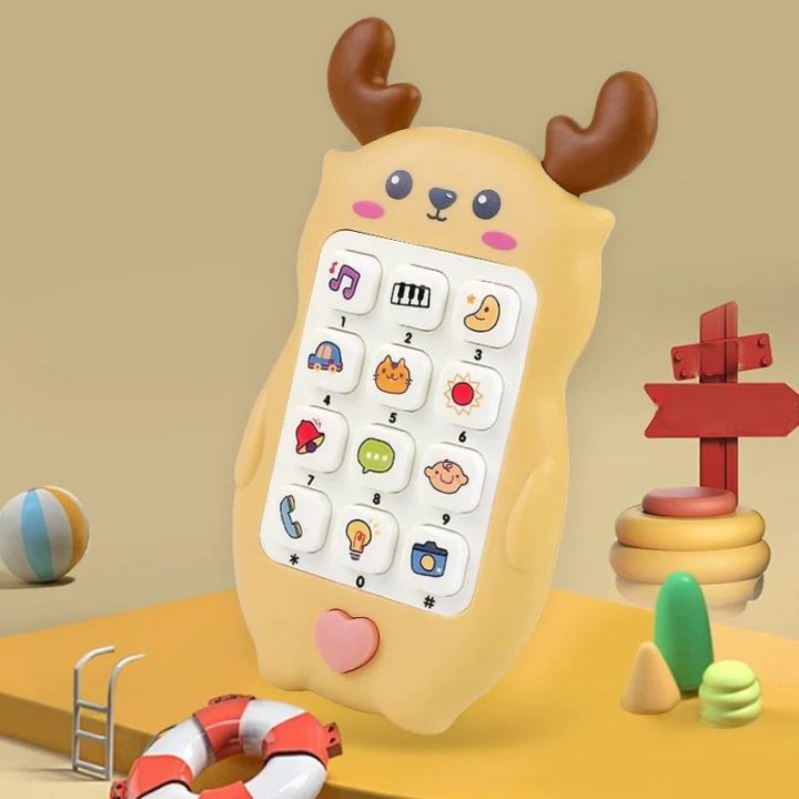 Baby Kids Phone Learning Educational Lullaby Toy Sound Carrot Giraffe ...