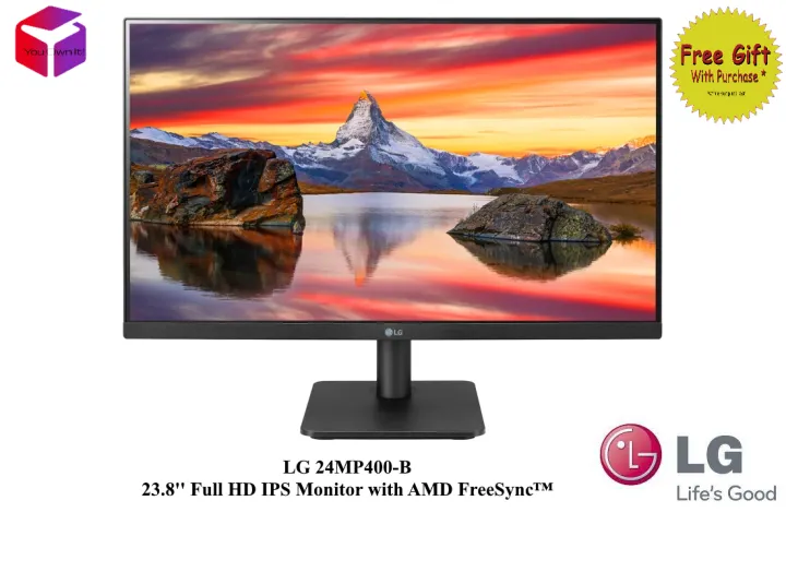 23.8" IPS Full HD monitor with AMD FreeSync™ Smart Energy Saving, 3 ...