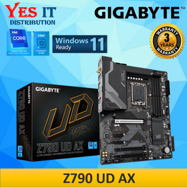 GIGABYTE Z790 UD AX DDR5 WIFI INTEL LGA1700 ATX MOTHERBOARD ONLY | Lazada