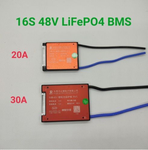 BMS 16S 48V 20A 30A สำหรับแบตเตอรี่ลิเธียมฟอสเฟต Lithium Phosphate ...