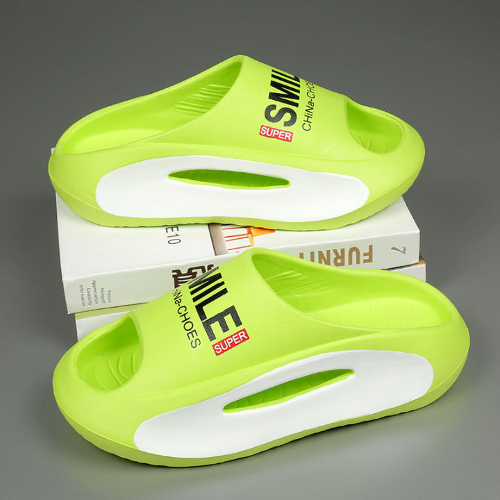 Men's casual slippers Thick sole waterproof slippers Fashion couple ...