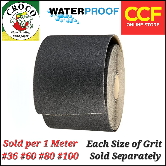 Croco Floor Sanding Sandpaper Liha #100 #80 #60 #36 Sold per 1 Meter ...