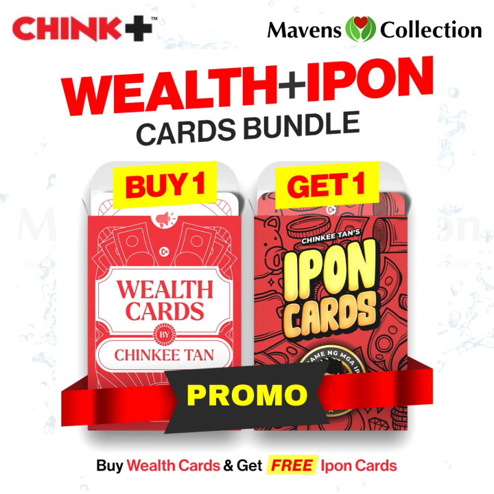 (Buy 1 Tak 1) Chinkee Tan C+ Wealth Cards with FREE Ipon Cards | Lazada PH