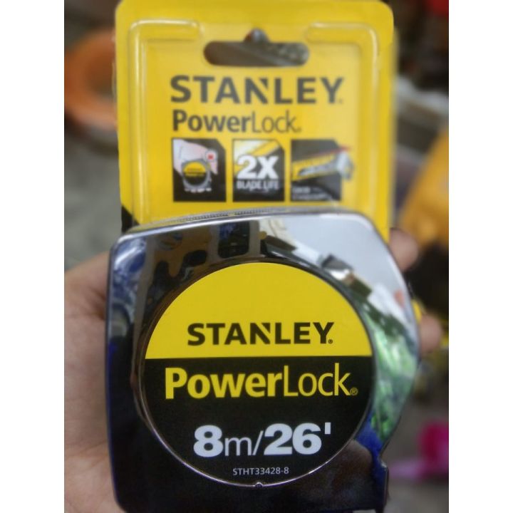 Stanley Power Lock STHT33428-8 Measurement Tape / Measuring Tape 8m ...