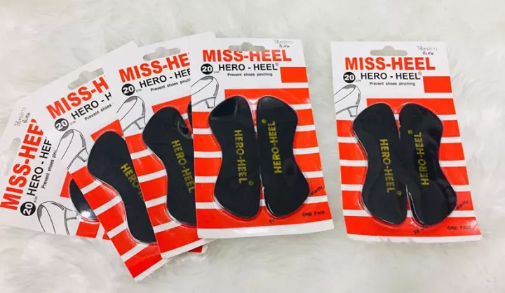 แผ่นเสริมแก้รองเท้าหลวม แผ่นกันรองเท้ากัด MISS-HEEL ขนาดหนา 3.0 มม. ...