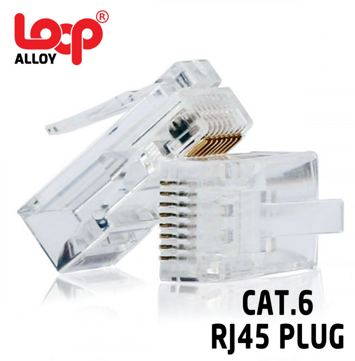 LOOP ALLOY RJ45 CAT6 UTP HEAD/PLUG | Lazada PH