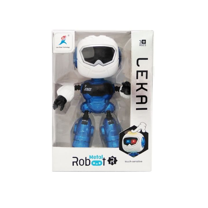 Cute Mini Metal Robot with Touch-Sensing Light and Music | Lazada