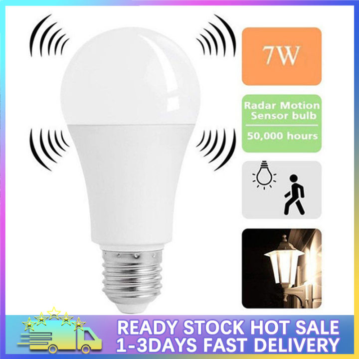 Motion Sensor Light Bulb E27 LED Lamp Auto Smart Infrared Body ...