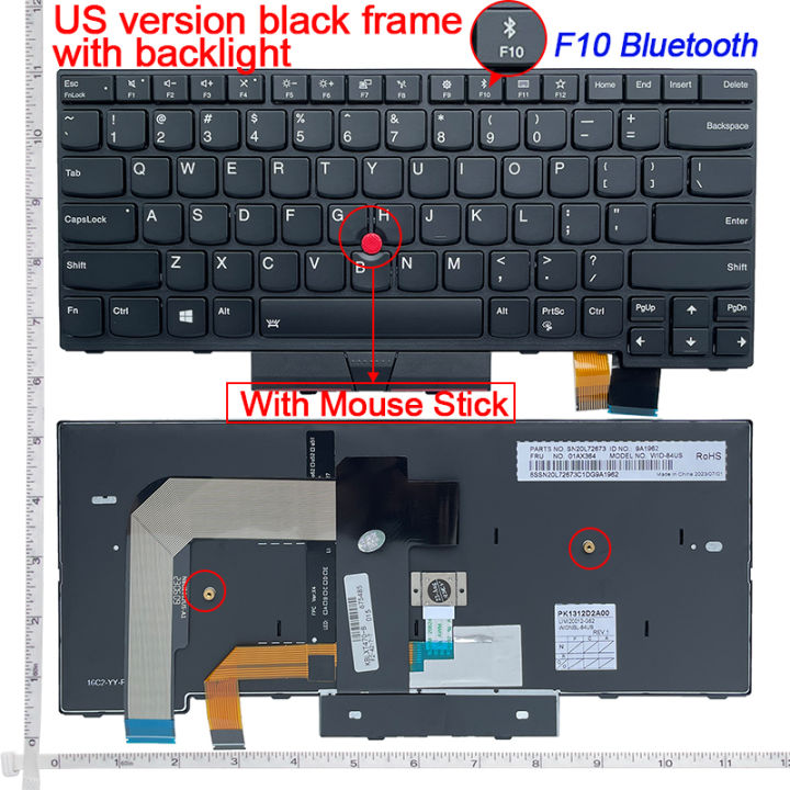 English Backlit keyboard for Lenovo Thinkpad T470 T480 A475 A485 ...
