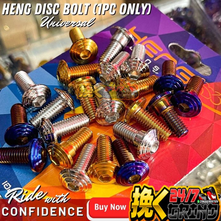 HENG DISC BOLT 8X20 UNIVERSAL SOLD PER PIECE | Lazada PH
