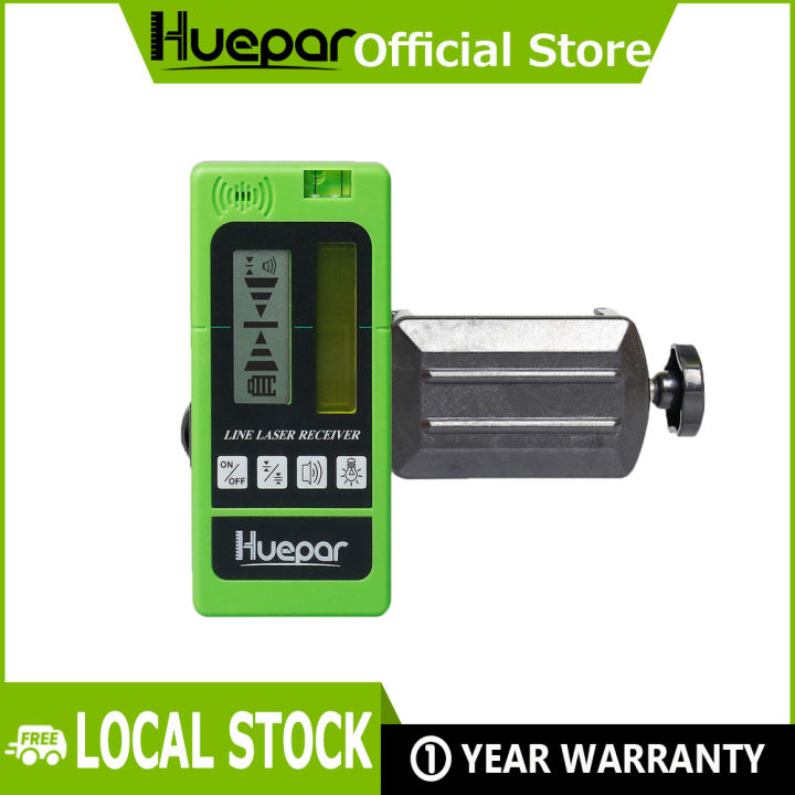 Huepar LR-5RG Laser Detector for Laser Level - Green and Red Beam ...