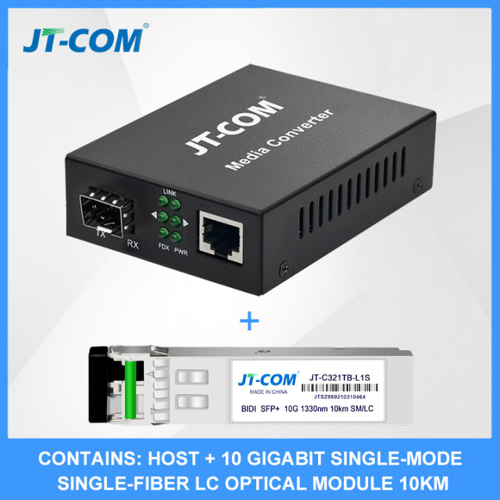 10G Enhanced SFP+ Media Converter 10GBase-T Ethernet Switch RJ45 To ...