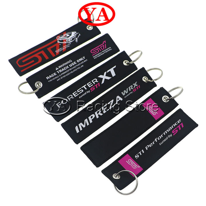 STI Car Racing Key Chain Ring JDM Culture Key Holder 1 Piece For Subaru ...