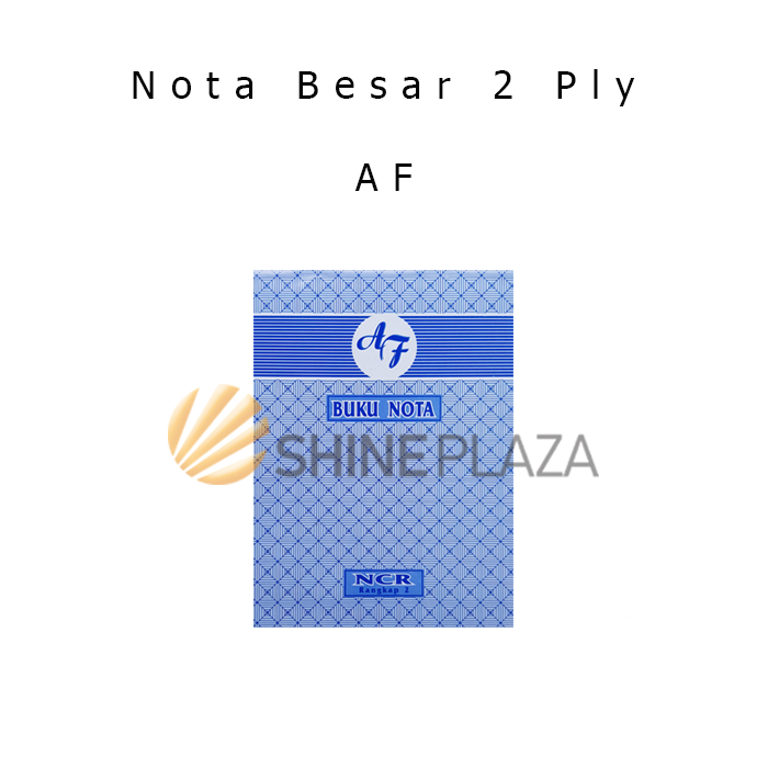 Buku Nota Kontan Besar 2 Ply - Buku Nota 2 Ply Besar AF | Lazada Indonesia