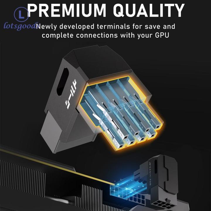【NEW】 8-Pin PCIe GPU Power Adapter 90-Degree Angled Connector Power ...