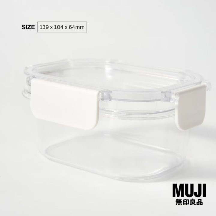 มูจิ กล่องพลาสติกพร้อมฝาปิดสำหรับเก็บวัตถุดิบอาหาร - MUJI Tritan ...