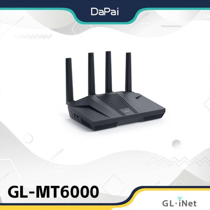 GL.iNet GL-MT6000 (Flint 2) 6 WiFi Router | Gaming WiFi Router | 2 x 2 ...
