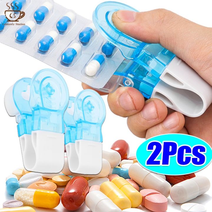 Portable Pill Taker Tablets Blister Pack Opener Pill Dispenser Storage ...