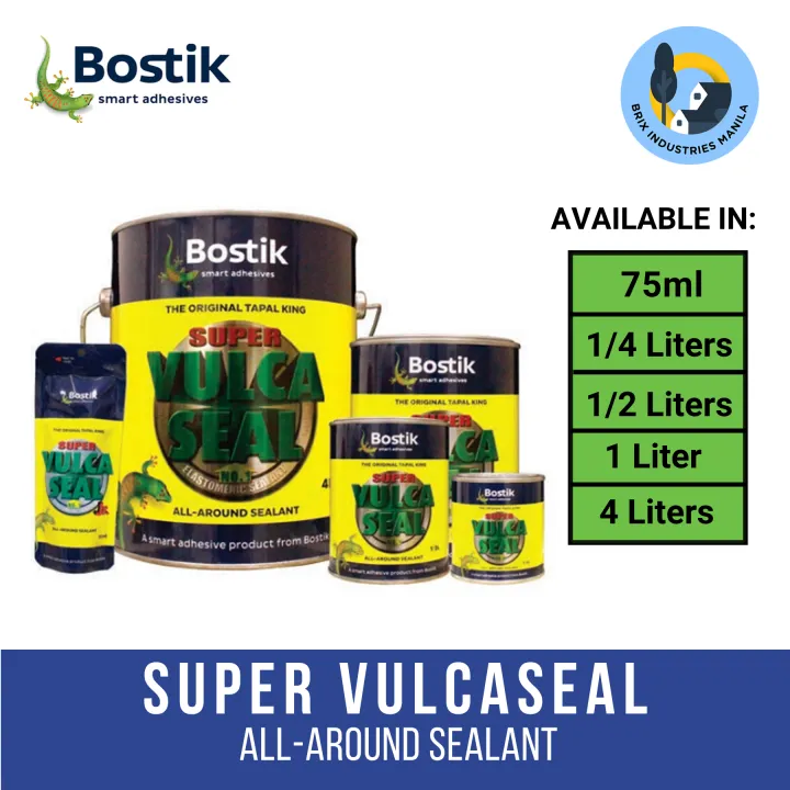 Bostik Vulcaseal All-Around Sealant 75ml, 1/4L, 1/2L, 1L and 4L ...