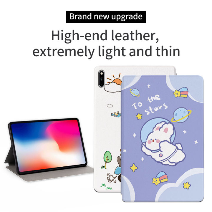 Cute Cartoon Tablet Smart Case for Huawei Mediapad M5 Lite 8 10.1 M6 10 ...