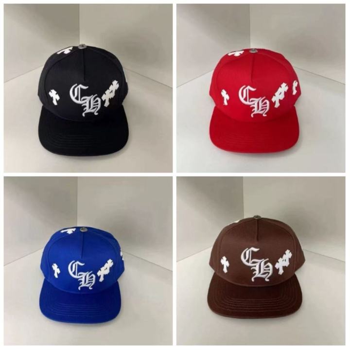Men's trendy and stylish Chrome Hearts hat CH Adjustable sun protection ...