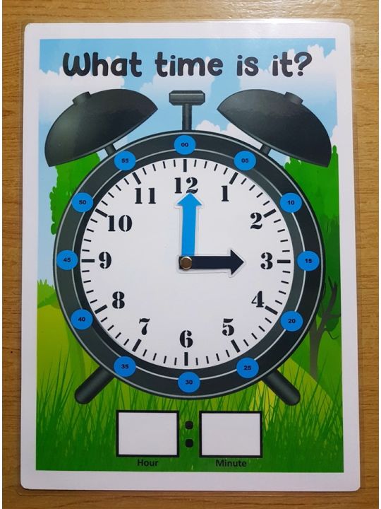 Laminated Clock Chart A4 size | Lazada PH