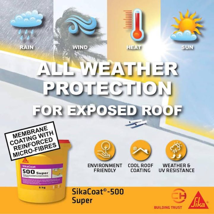 SikaCoat 500 Super - 20kg -Waterproofing 500 Super Styrene-Acrylic ...