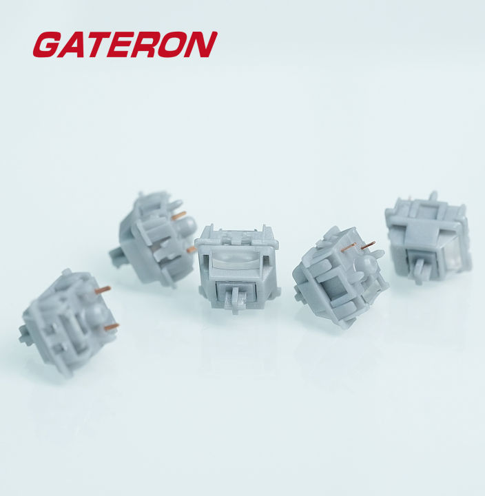 GATERON Smoothie Silver Keyboard Switches Linear Dual-Stage Spring ...