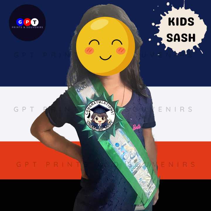 KIDS MONEY GARLAND SASH for Birthday, Graduation, Moving Up -- 7PCS ...