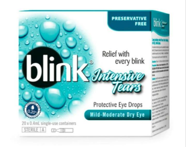 Blink Intensive Tears Eye Drops 20 x 0.4ml | Lazada