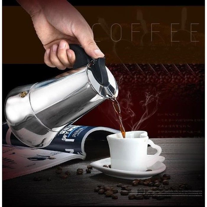 ORIGINAL MOKA POT KEPLER | ALAT PEMBUAT KOPI | PEMBUAT KOPI PORTABLE DZ ...