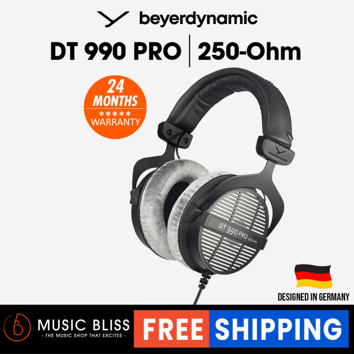Beyerdynamic DT 990 PRO 250 Ohm Over-Ear Studio Headphones. Open ...
