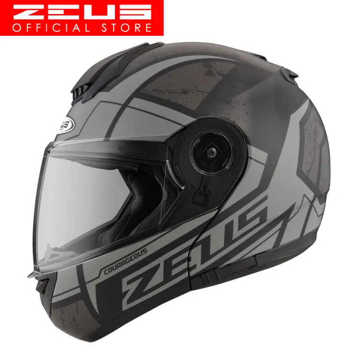 (PROMO) ZEUS FLIP UP/MODULAR HELMET ZS-3050 | Lazada