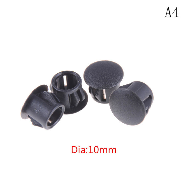 [ZLINKJ] ฝาปิดปลายกล้องมีปลั๊กรูท่อพลาสติกกลมดำจำนวนมาก4ชิ้น | Lazada.co.th